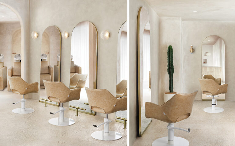 San Remo Arch Salon Mirror Brass | Comfortel New Zealand
