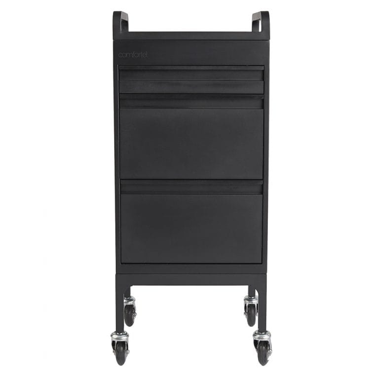 Studio 3 Drawer Trolley II Black | Comfortel New Zealand
