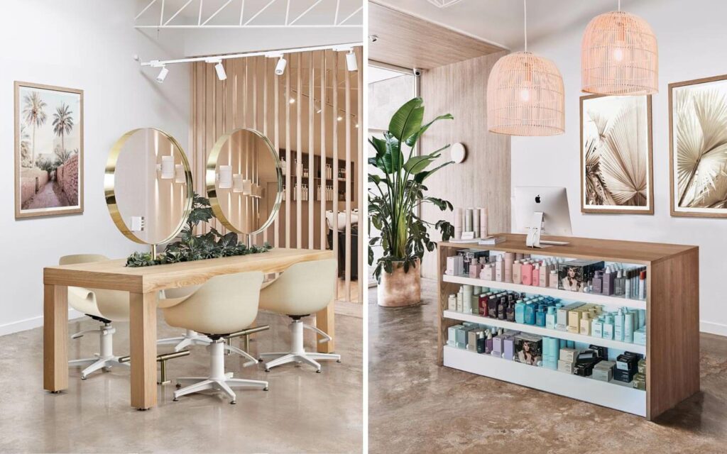 Coastal & Natural | Salon Interior Design Inspo | by Comfortel New Zealand