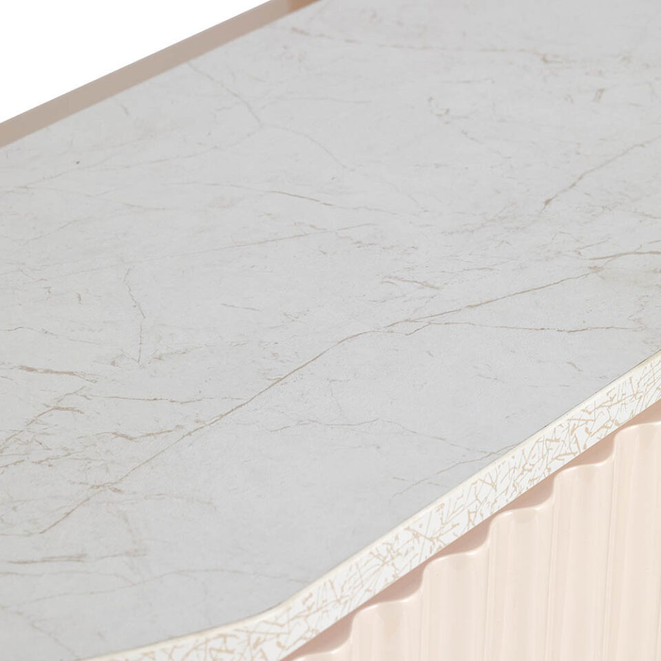 Martini II Reception Desk Cream Pink | Comfortel New Zealand
