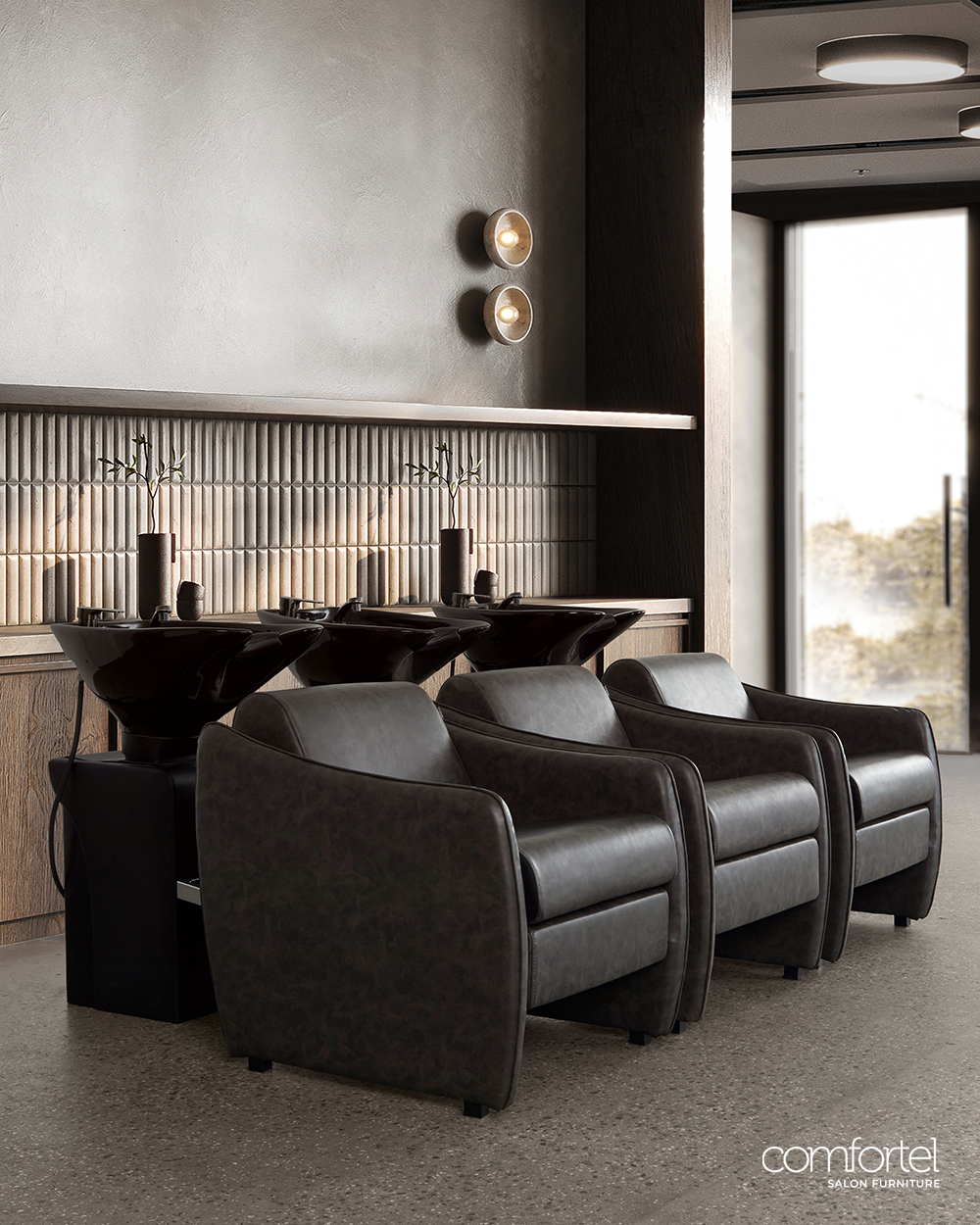 Cool & Grounded | Textures | Salon Interior Design Inspiration by Comfortel