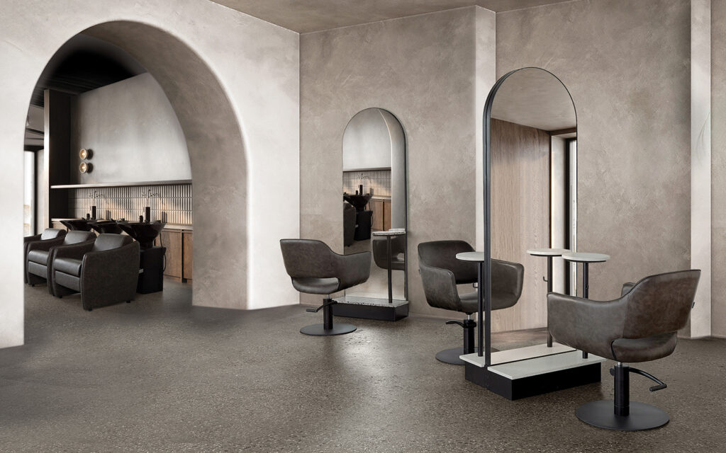 Cool & Grounded | Textures | Salon Interior Design Inspiration by Comfortel